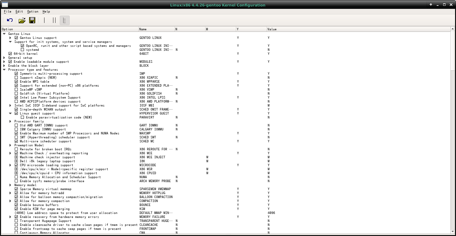 Gentoo Kernel Upgrade - みうぱようにっき